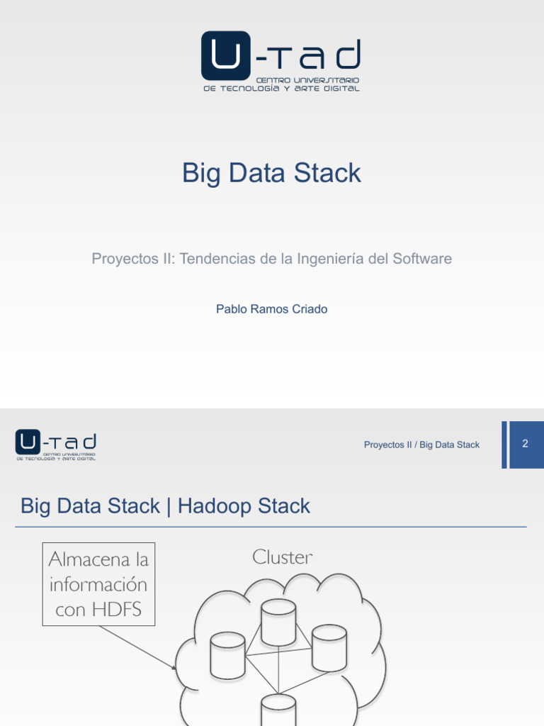 PRII01 Bid Data Stack | PDF | Apache Hadoop | Grupo de computadoras