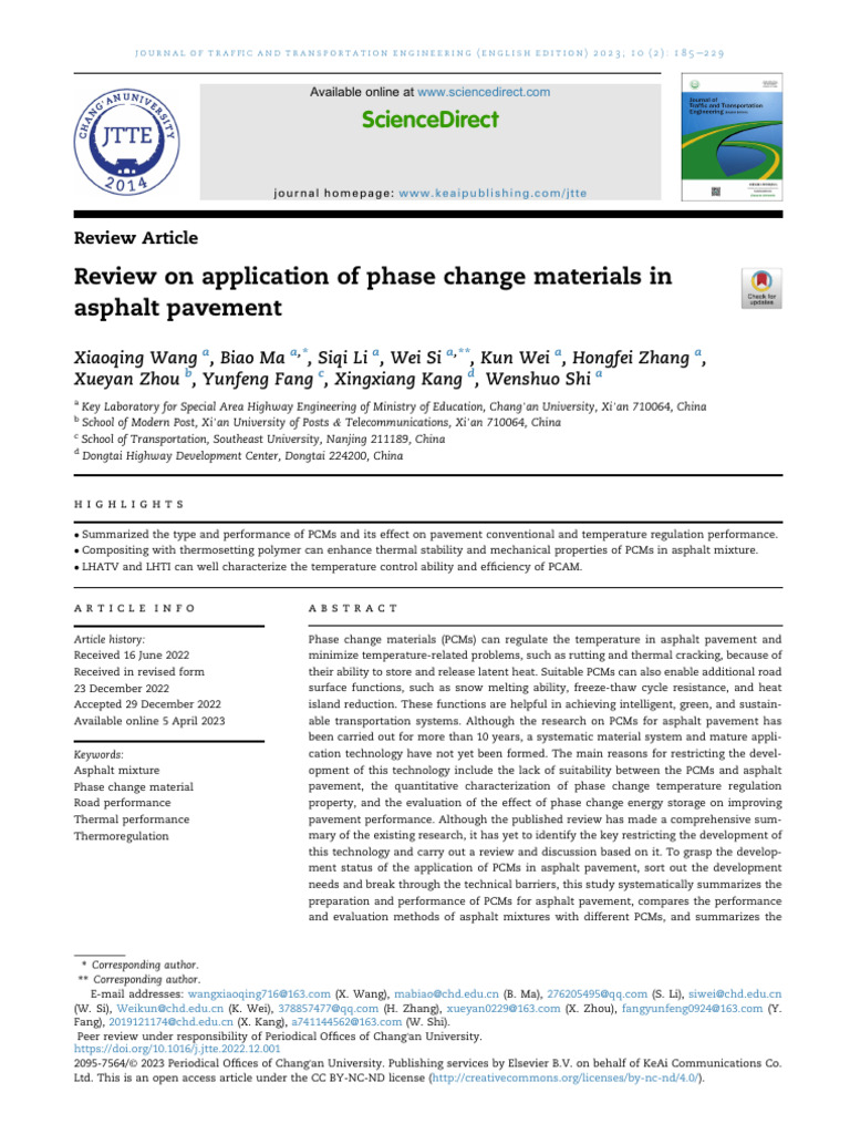 Review on Application of Phase Change Materials In | PDF | Melting ...