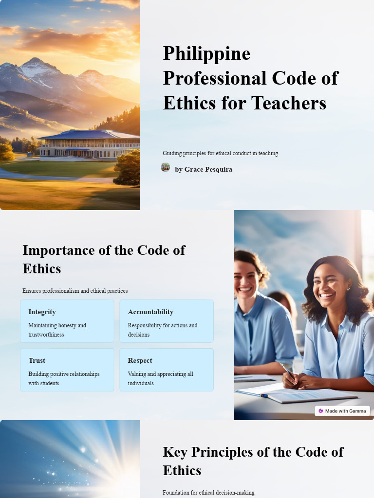 Philippine-Professional-Code-of-Ethics-for-Teachers | PDF | Integrity | Teachers