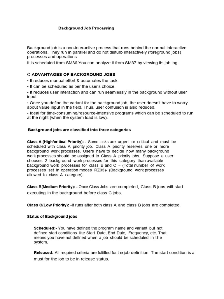 Background Job Processing | PDF | Scheduling (Computing) | Databases