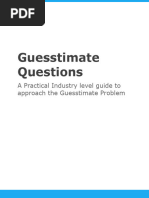 49 Guesstimation Questions for Interviews | PDF