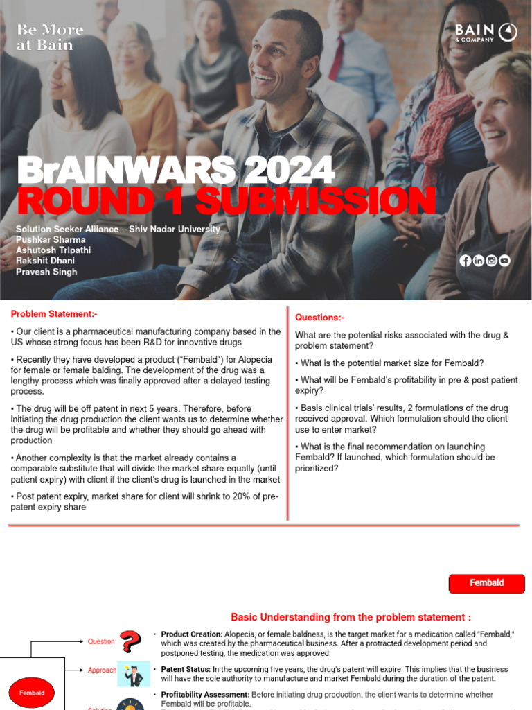 BrainWars 2024 Round 1 Case Study Presentation | PDF | Profit ...