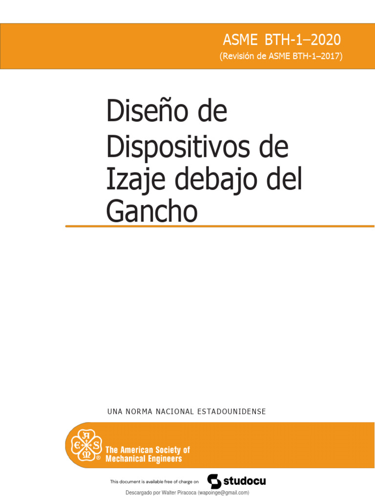 Asme BTH 1 2020 Espanol | PDF | Acero | Fatiga (material)