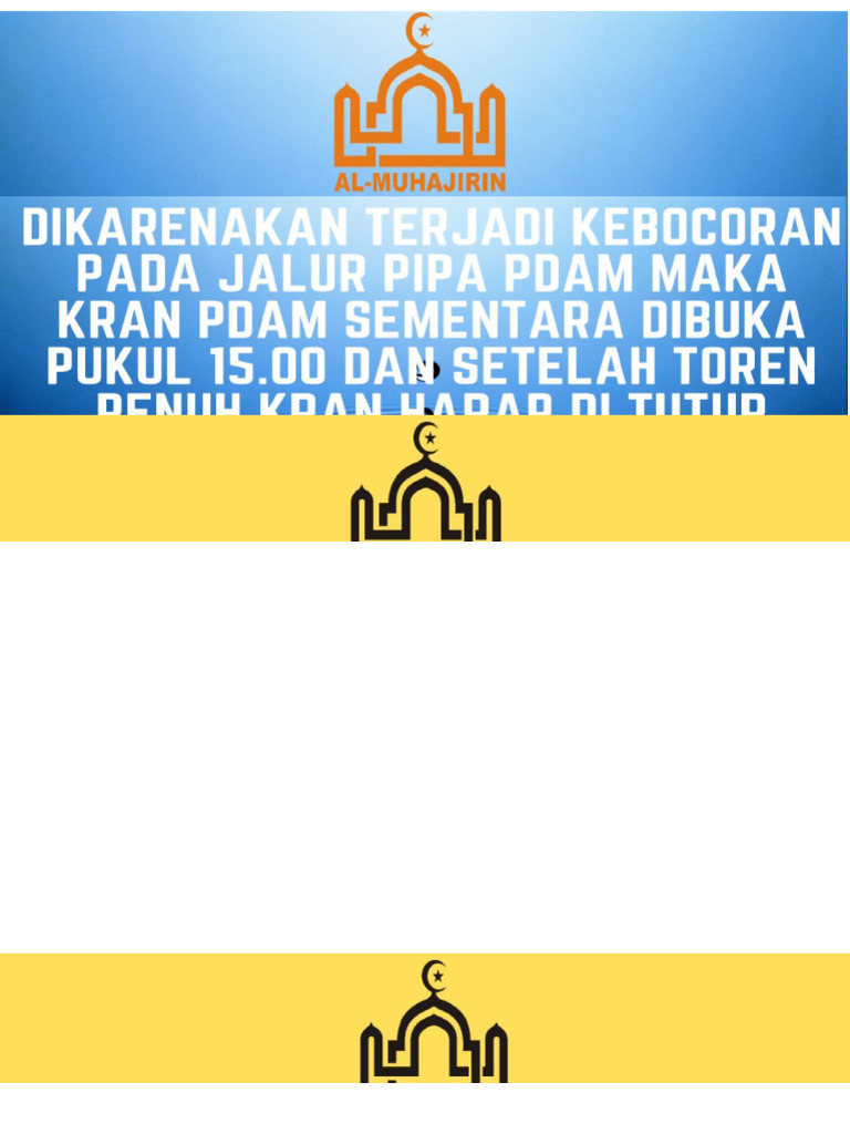 HIMBAUAN KRAN AIR AL MUHAJIRIN | PDF