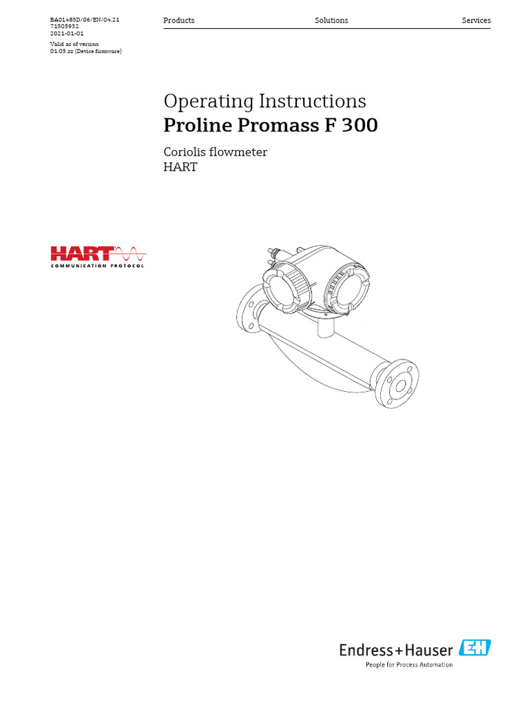 Promass F 300 Manual | PDF | Wireless Lan | Instrumentation
