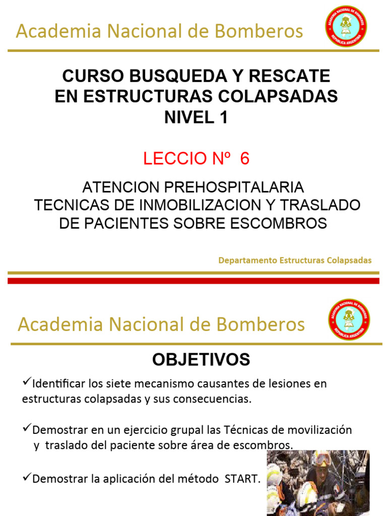 Leccion 6 Prehosp - Tecnica de Traslado | PDF | Medicina | Medicina CLINICA