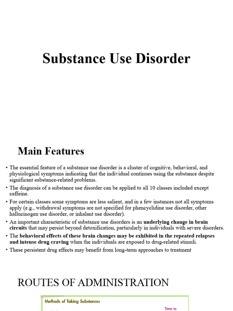 Understanding Substance Use Disorders | PDF | Reward System | Substance ...