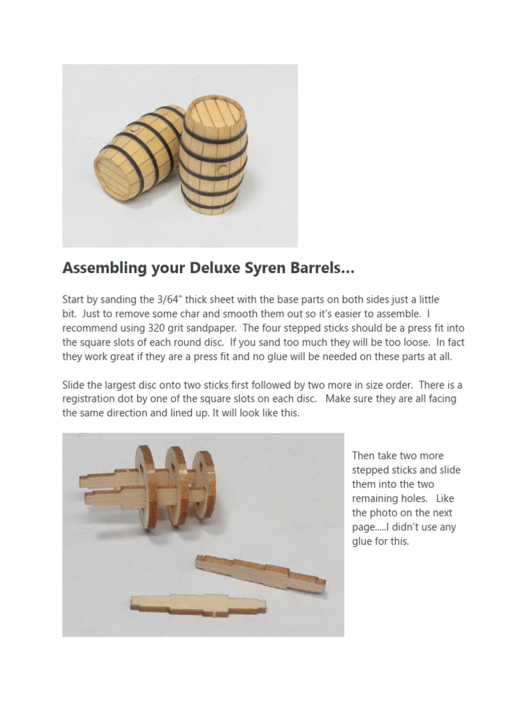 deluxe Syren Barrels | Download Free PDF | Crafts | Industrial Processes