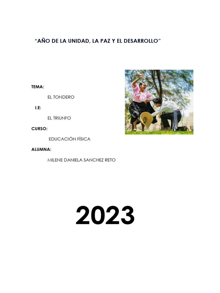 Arte y Cultura - Sanchez Reto Milene Daniela - 5°to2022 | PDF | Bailes