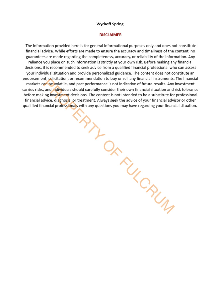 Wyckoff Spring Pattern Explained | PDF | Investing | Private Sector