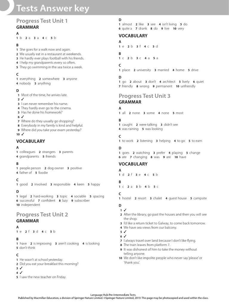 Pin Tests Key (Revised) | PDF | Characters In Romeo And Juliet