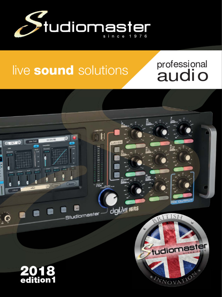 Studiomaster 2018 Catalogue 1 | PDF | Electrical Engineering | Recording