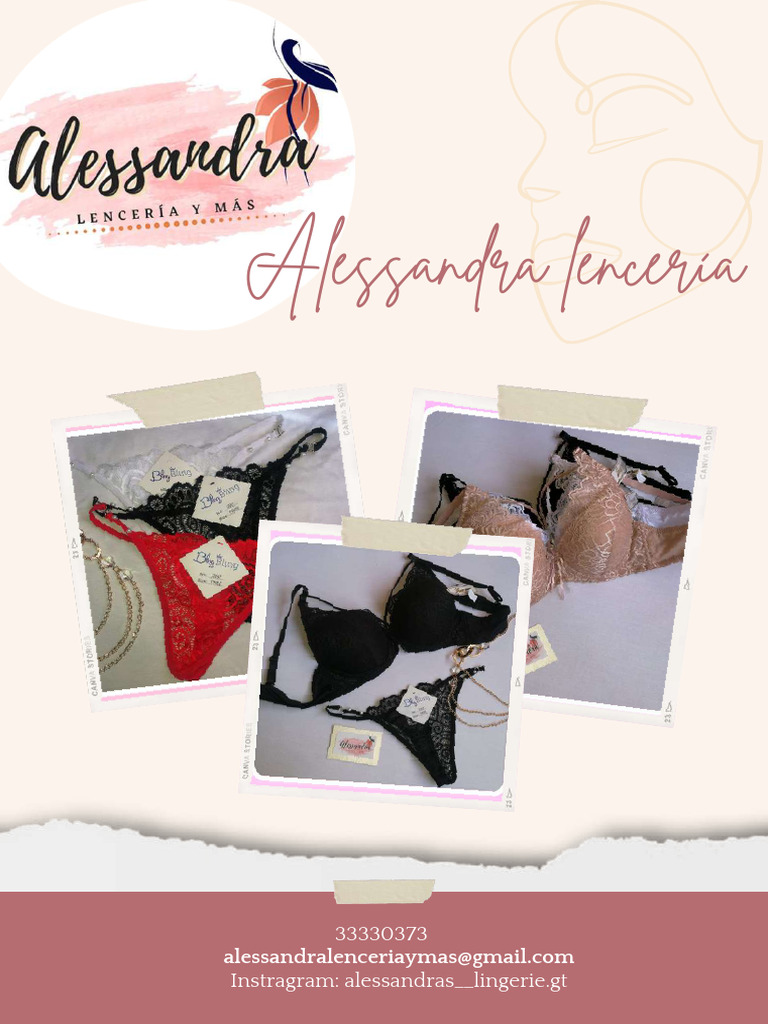 Catálogo Alessandra Lencería (1) - Compressed | PDF | Color | Ligero