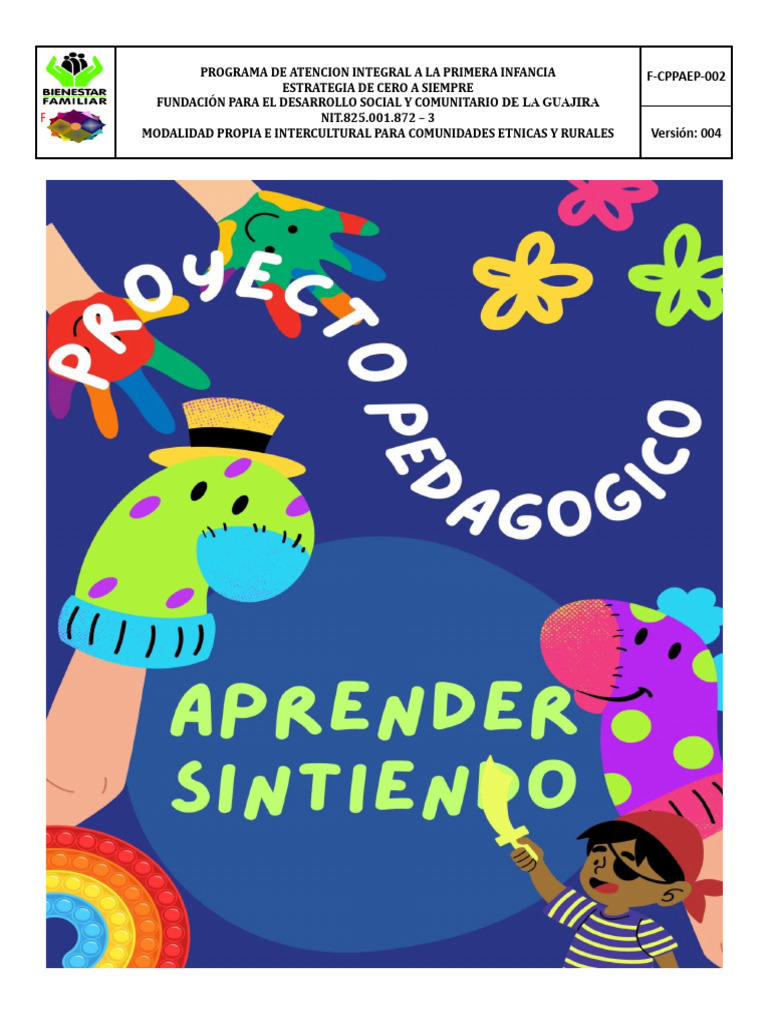 PROYECTO PEDAGOGICO Aprender Sintiendo | PDF | Curiosidad | Sentidos