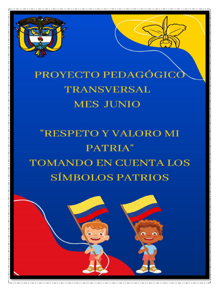 PROYECTO PEDAGÓGICO TRANSVERSAL JUNIO - Actualizado | PDF