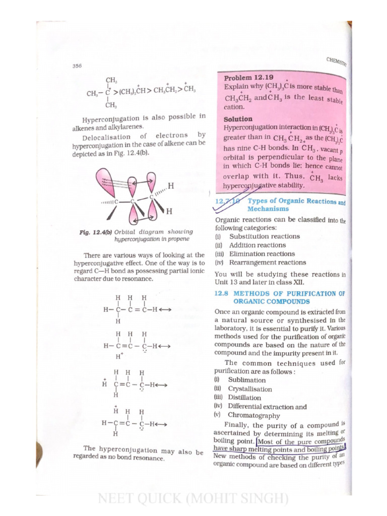 Purification of Organic Compounds - NCERT | PDF