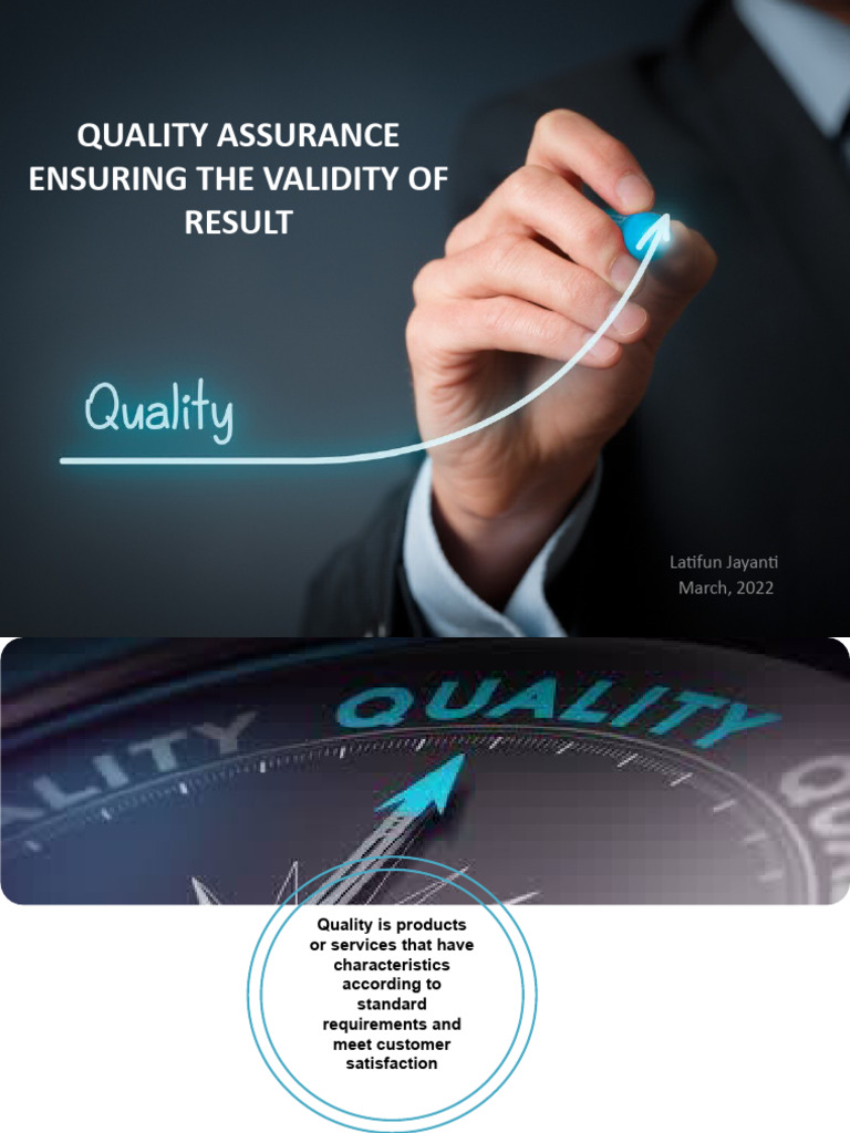 Quality Assurance | PDF | Quality Assurance | Evaluation Methods