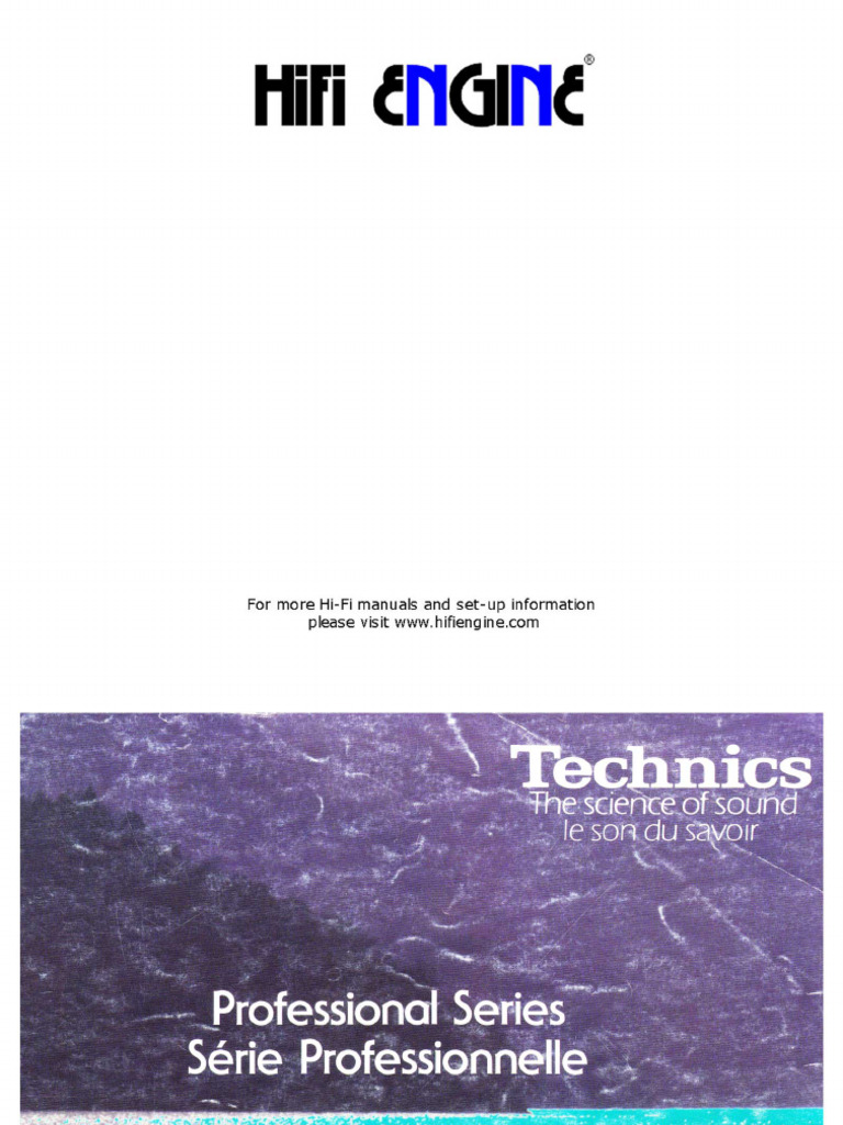 1989-90 Hfe Technics Professional Series en FR | PDF