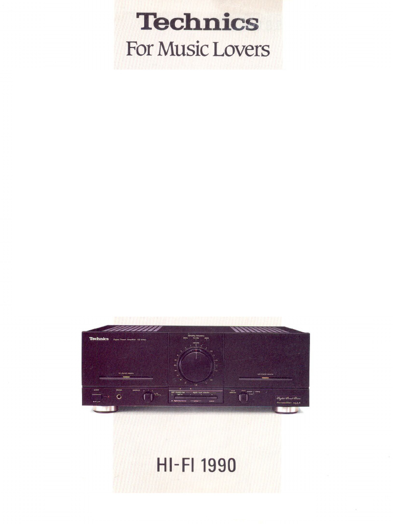 Hfe Technics Hifi 1990 en | PDF