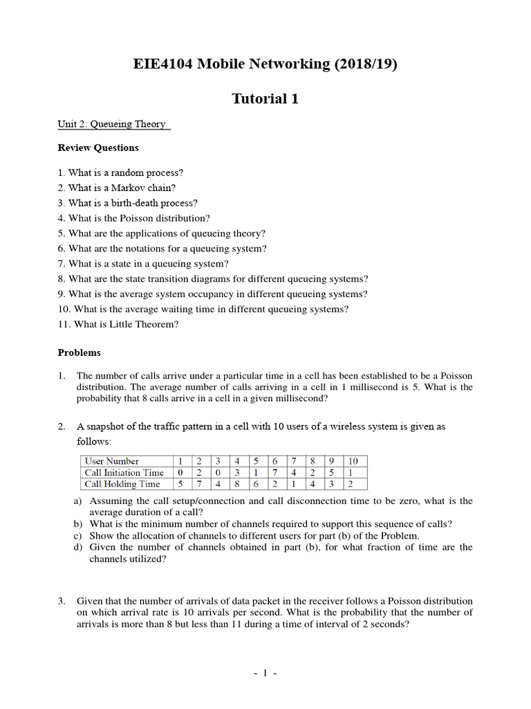 MN2018-Tutorial 1 | PDF | Applied Mathematics | Statistical Theory