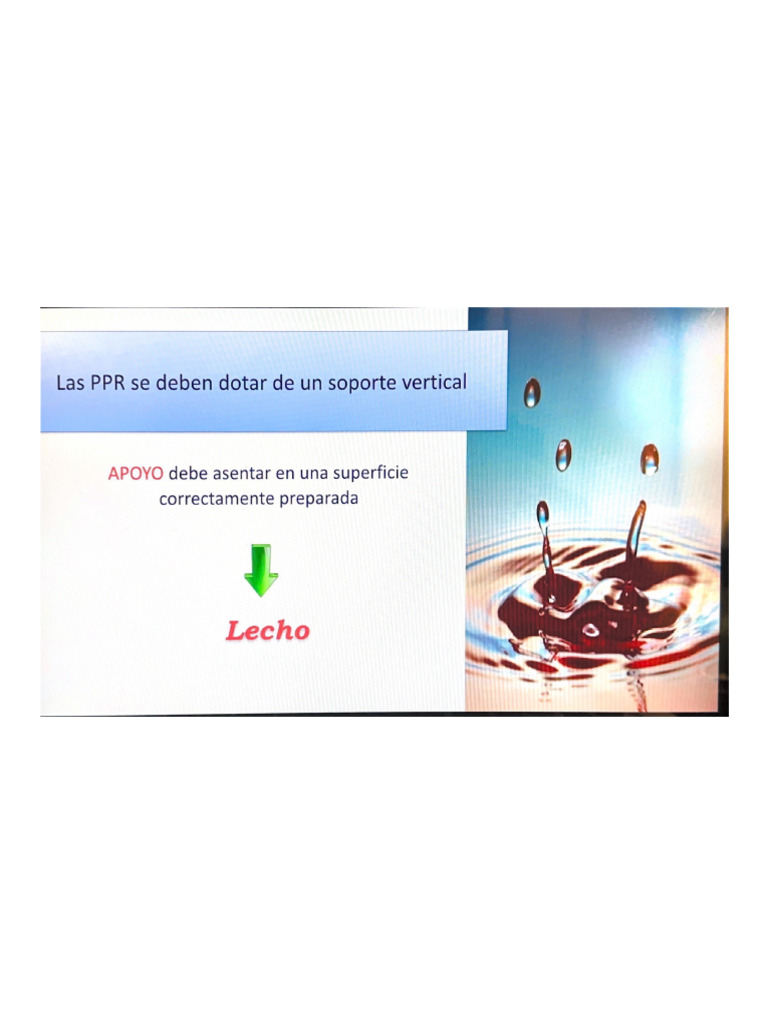 Las PPR se deben dotar de un soporte vertical | PDF