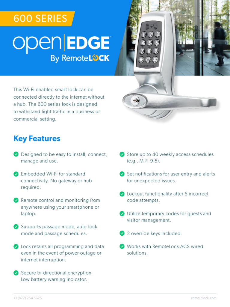 remotelock-openedge-600-series-Nov2020 | Download Free PDF | Wi Fi ...