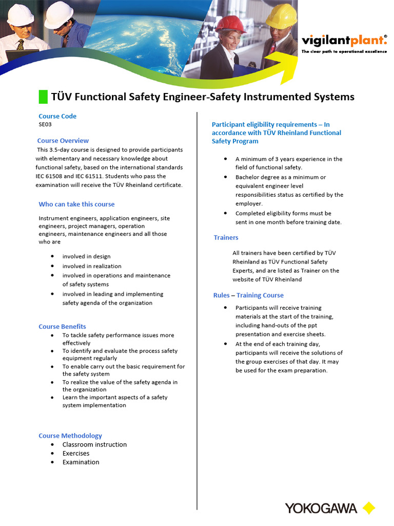 TUV Functional Safety Engineer | PDF | Safety | Systems Engineering