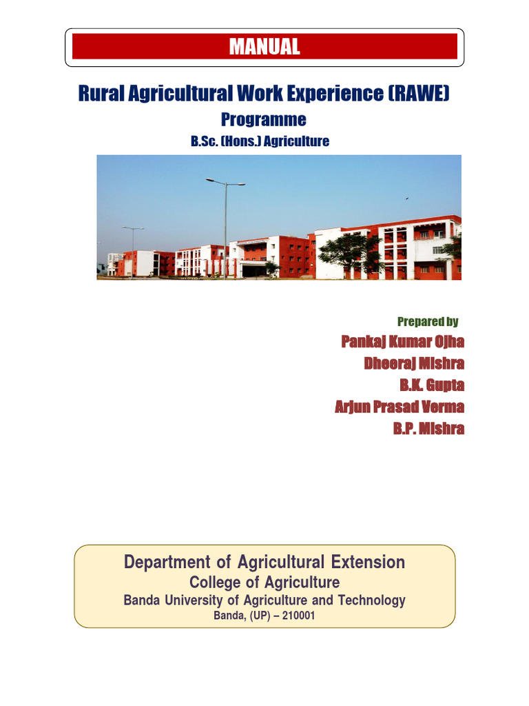 Rawe Manual Buat Final. 130922 | PDF | Soil | Agriculture