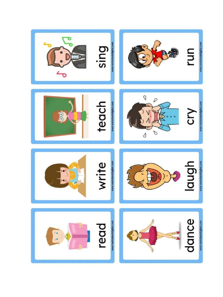 Flash Card (Verb, Noun) | PDF