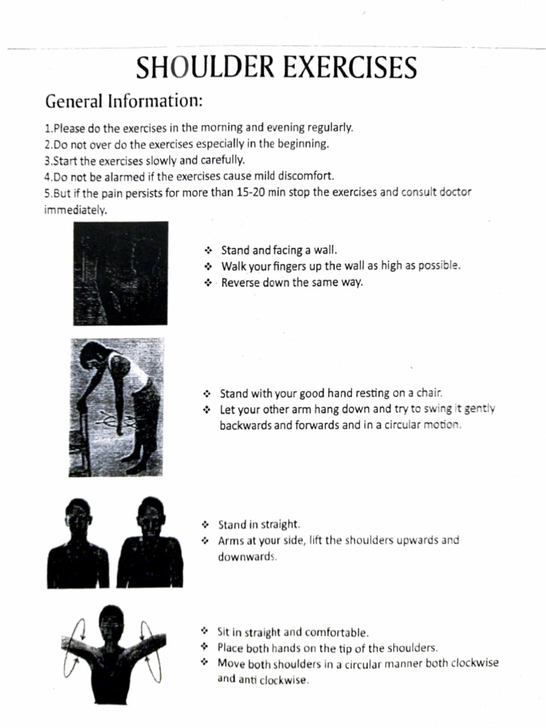 Shoulder Exercises | PDF | Shoulder