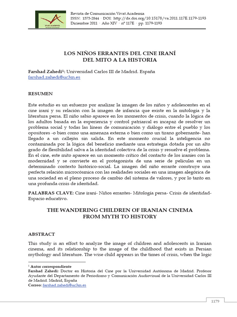 Los Niños Errantes Del Cine Iraní Del Mito A La Historia Críticas de ...