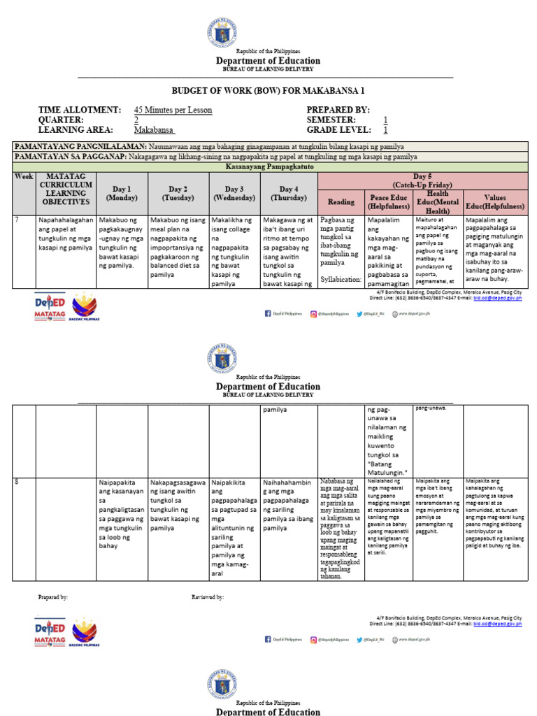 BOW-Makabansa-Q2-W7-W8 | PDF