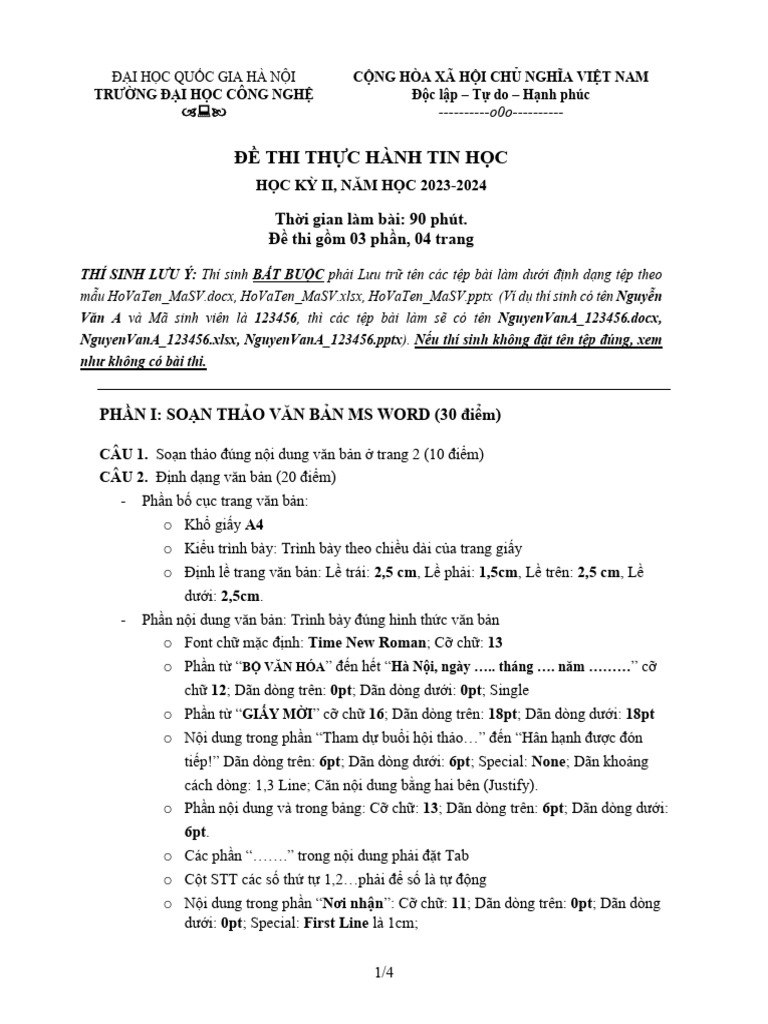 De Thi THCS2 .Hkii.2024 - 02 | PDF