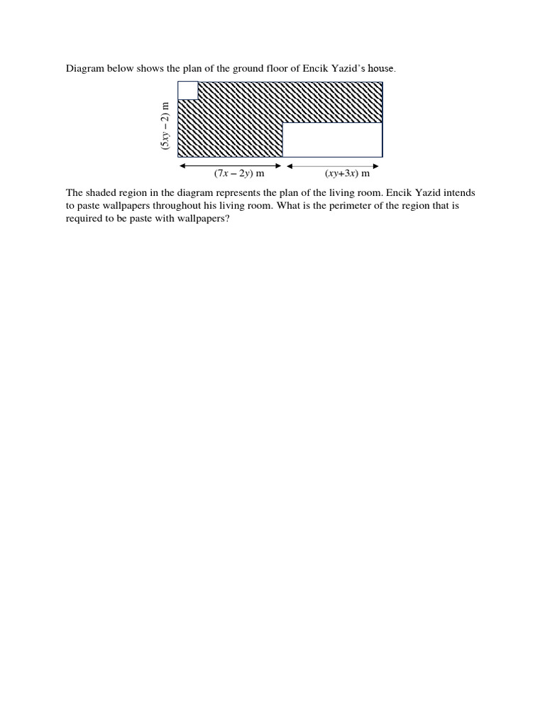 Perimeter Calculation for Living Room | PDF