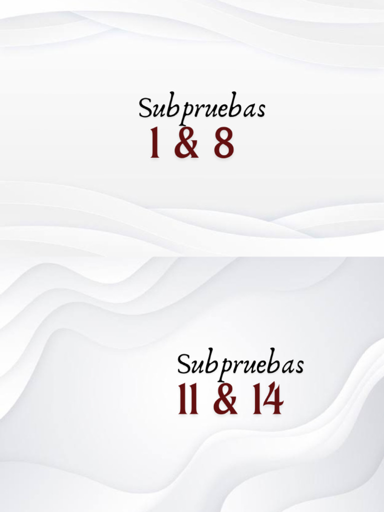 Subpruebas Pdf