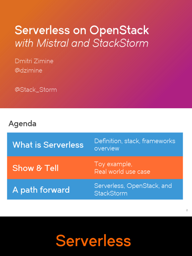 Serverless Solutions with OpenStack | PDF | Open Stack | Cloud Computing