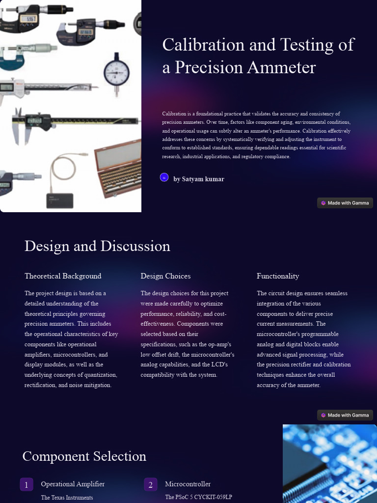 Precision Ammeter Calibration Guide | PDF | Accuracy And Precision ...
