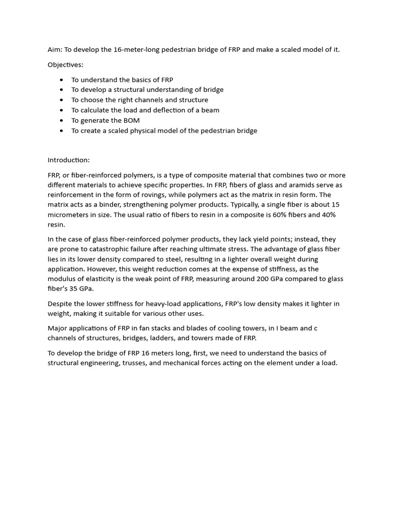 FRP Pedestrian Bridge Design Guide | PDF | Fibre Reinforced Plastic ...