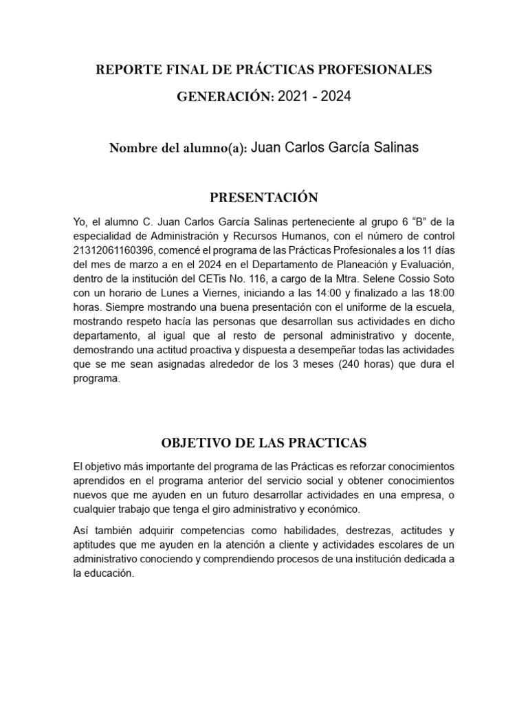 Reporte Final | PDF | Gestión de recursos humanos | Escuelas