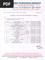 GTU Academic Calendar 2025-26 | PDF | Academic Term | Educational Stages