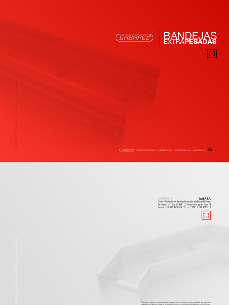 201612020807250.GABAPEL - Bandejas Extra Pesadas | PDF
