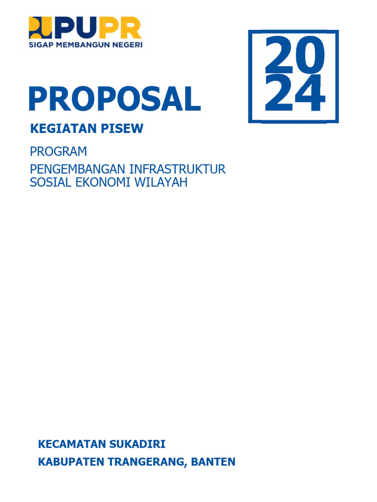 Proposal Kegiatan Pisew - Kec. Sukadiri 2024 | PDF | Sains & Matematika