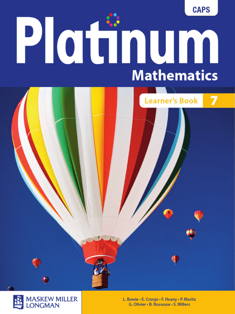 Platinum Mathematics Grade 7 Learners Book - 230627 - 080306 | PDF ...