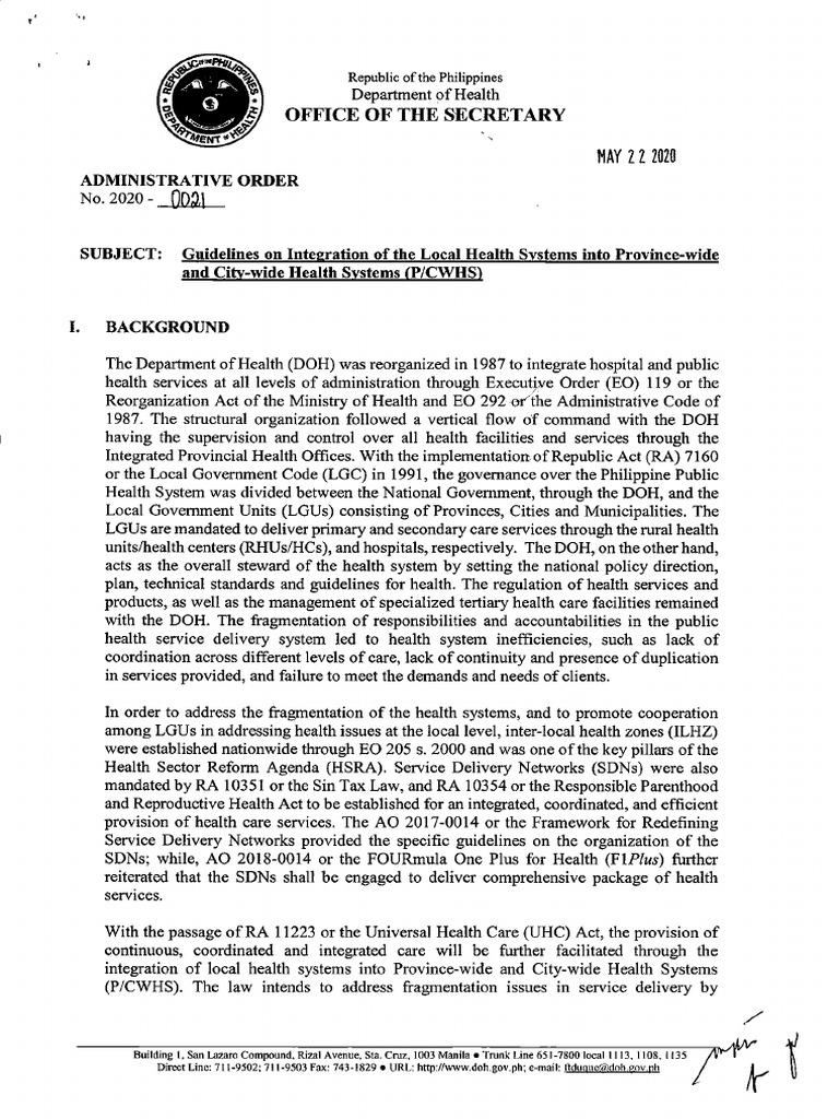Ao2020 0021 Integration Of Lhs To Pcwhs Pdf Health Care Health System