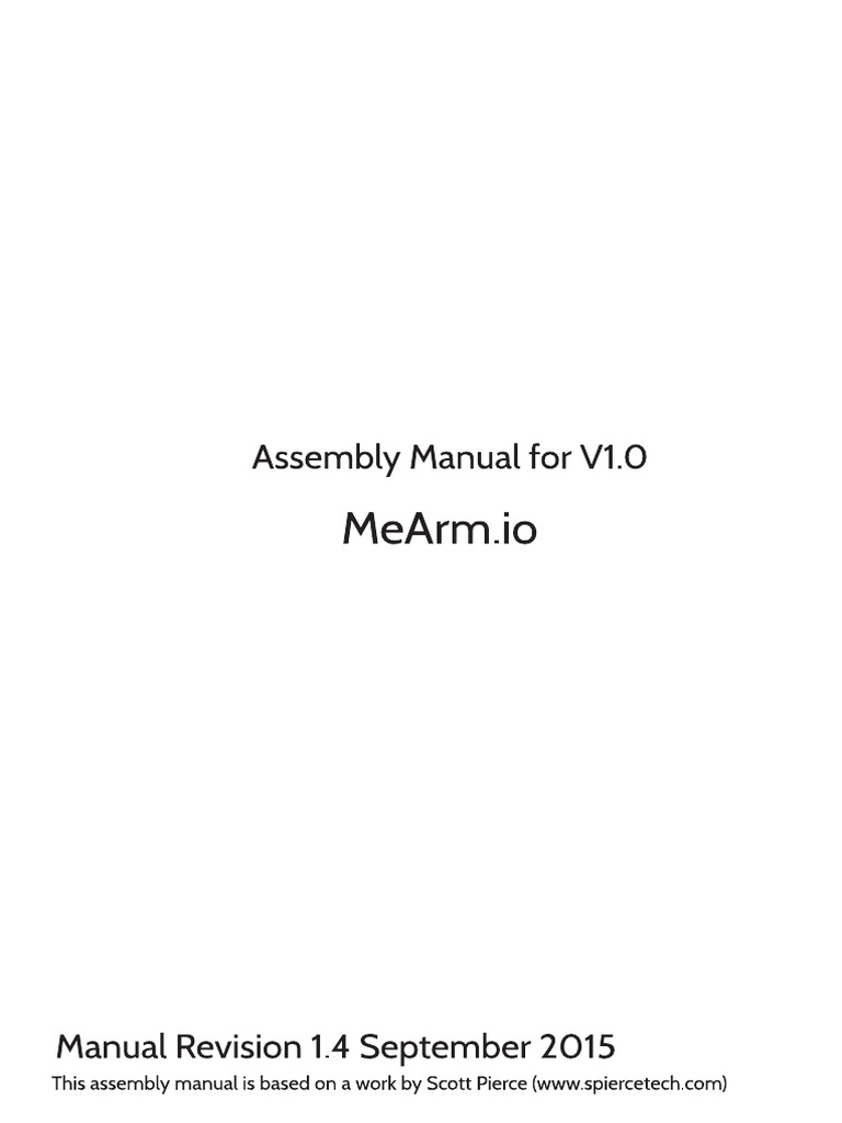 MeArm_v1.0_Manual_v1.4-1-2 | PDF