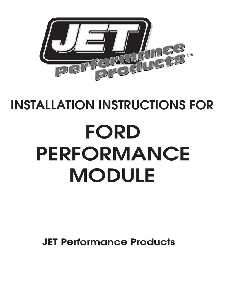 Ford Module Installation Instructions | PDF | Electrical Connector ...