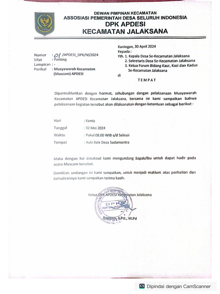 Undangan Muscam | PDF