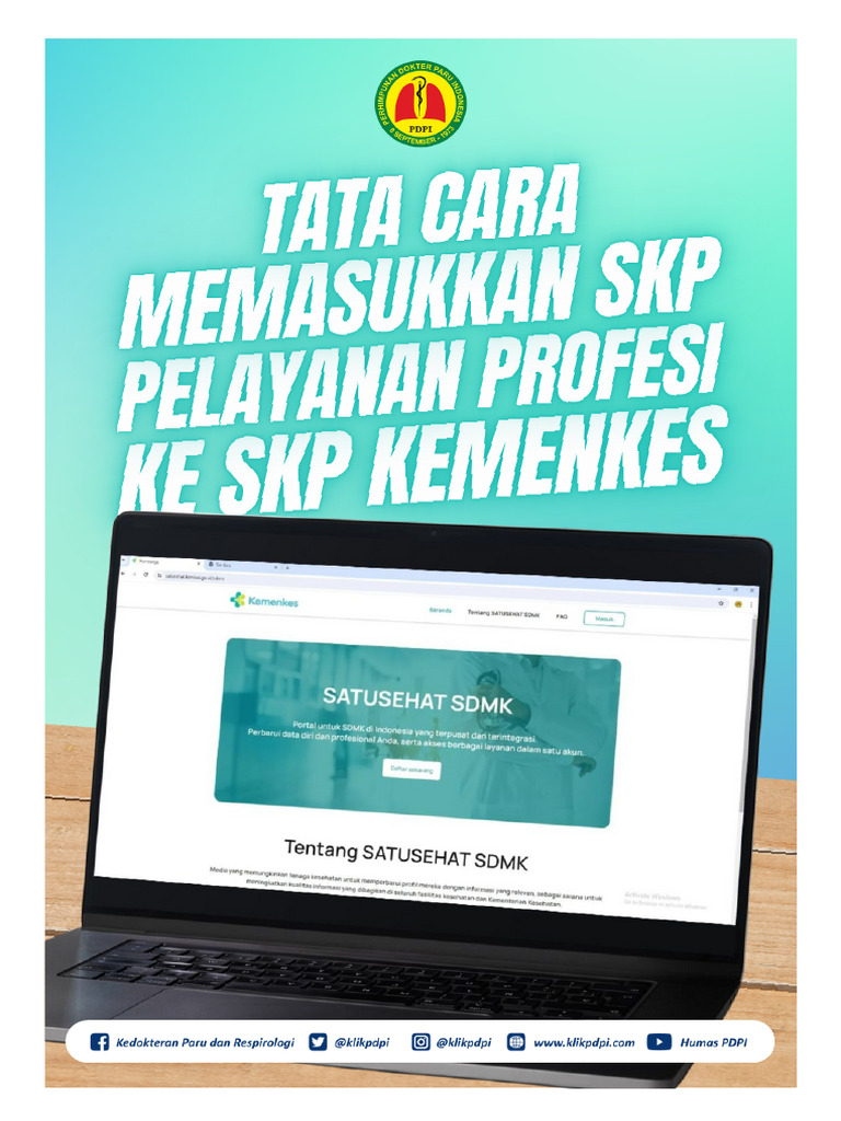 Tata Cara Memasukkan SKP Pelayanan Profesi Ke SKP Kemenkes | PDF