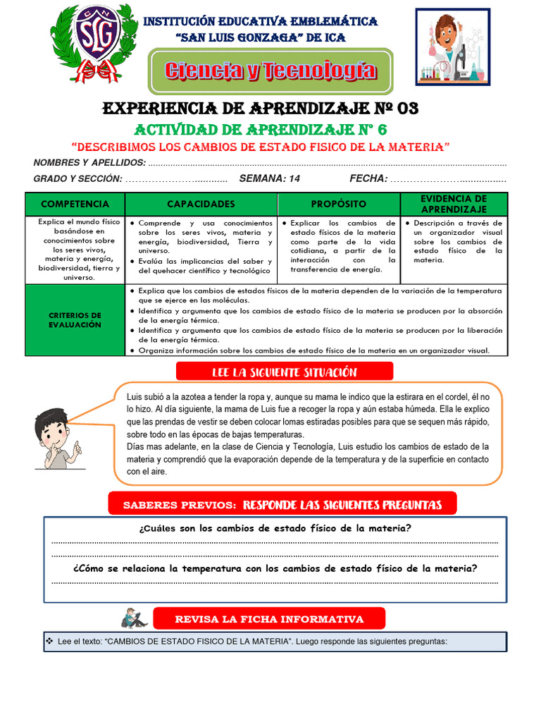 Actividad de Aprendizaje #06-Primer Grado-Ii Bimestre-2024 | PDF | Importar | Aprendizaje