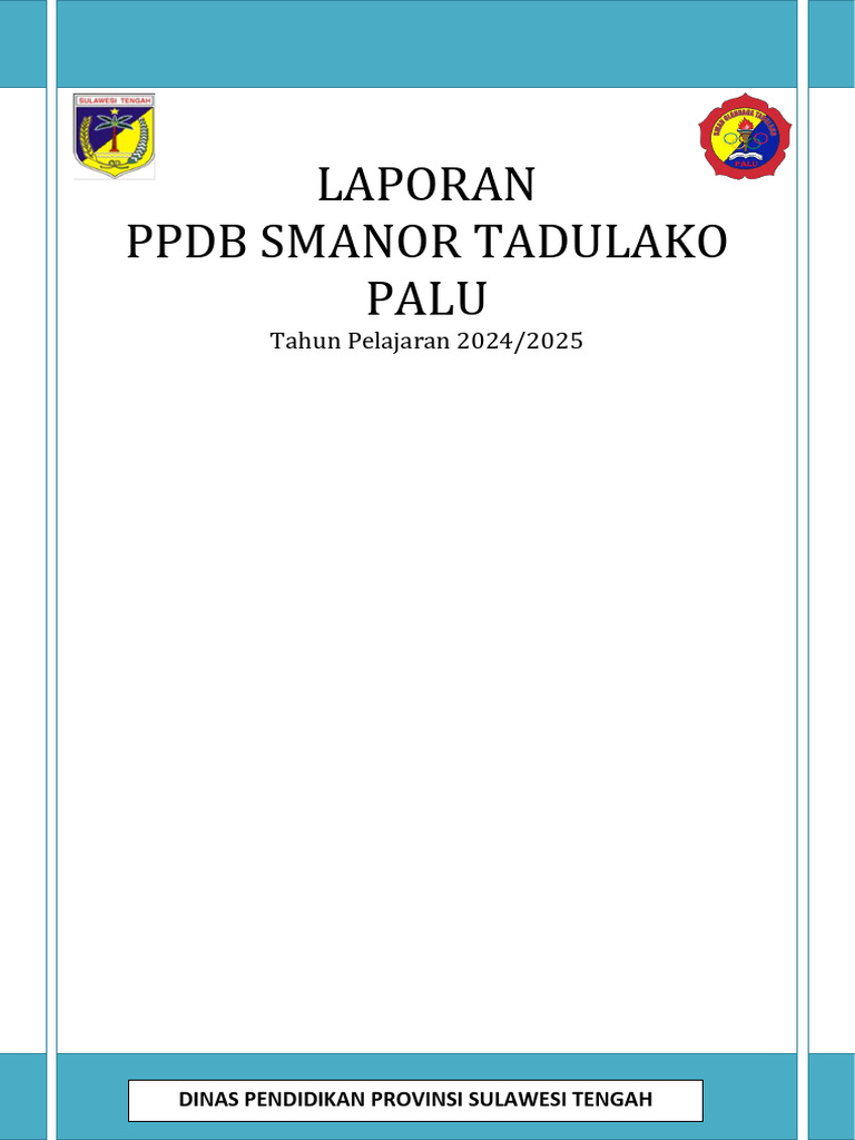CONTOH LAPORAN PPDB | PDF